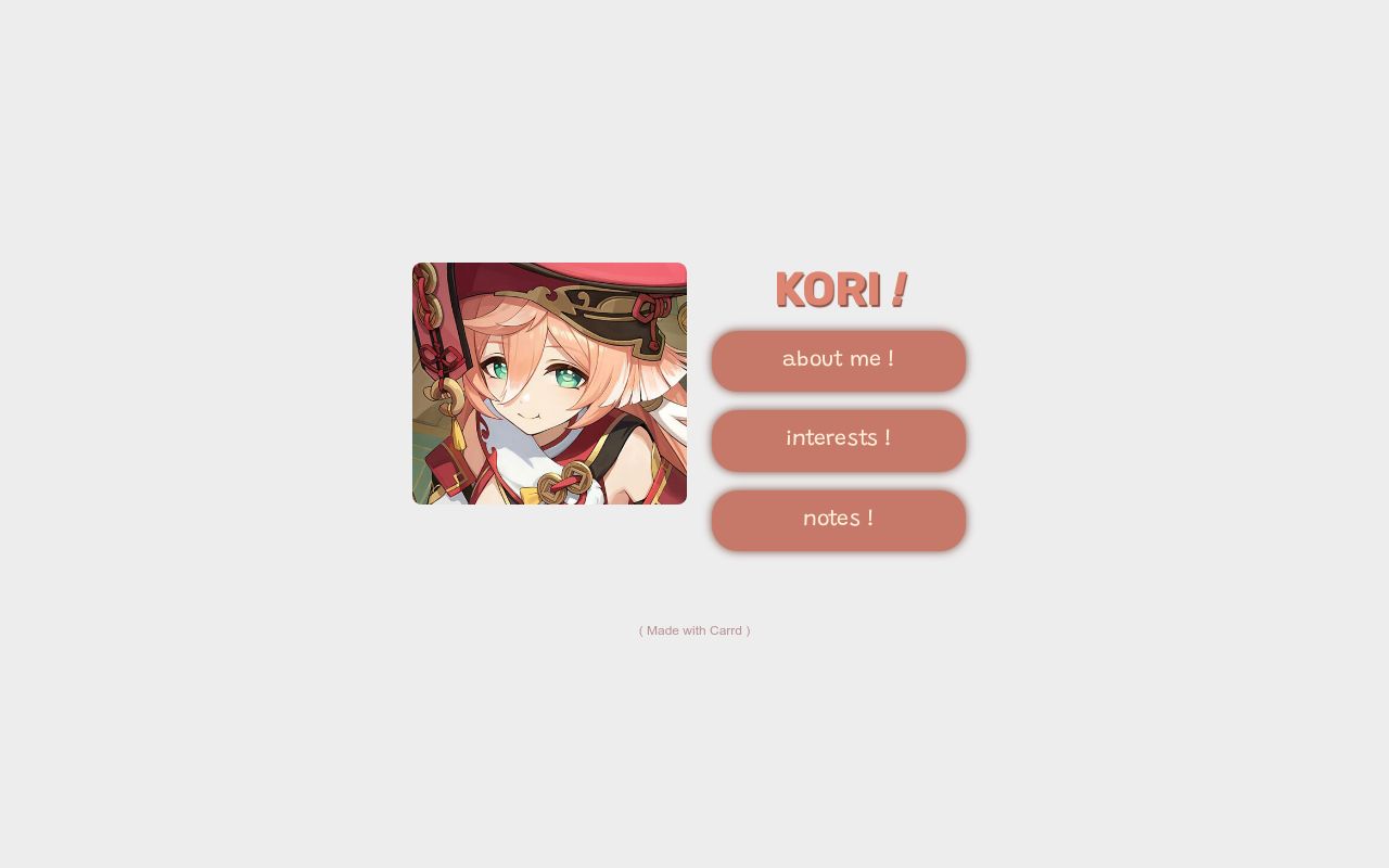 kori's carrd!